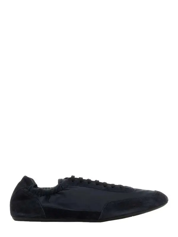 Prada Panelled Suede Trim Slip-on Trainers - Black