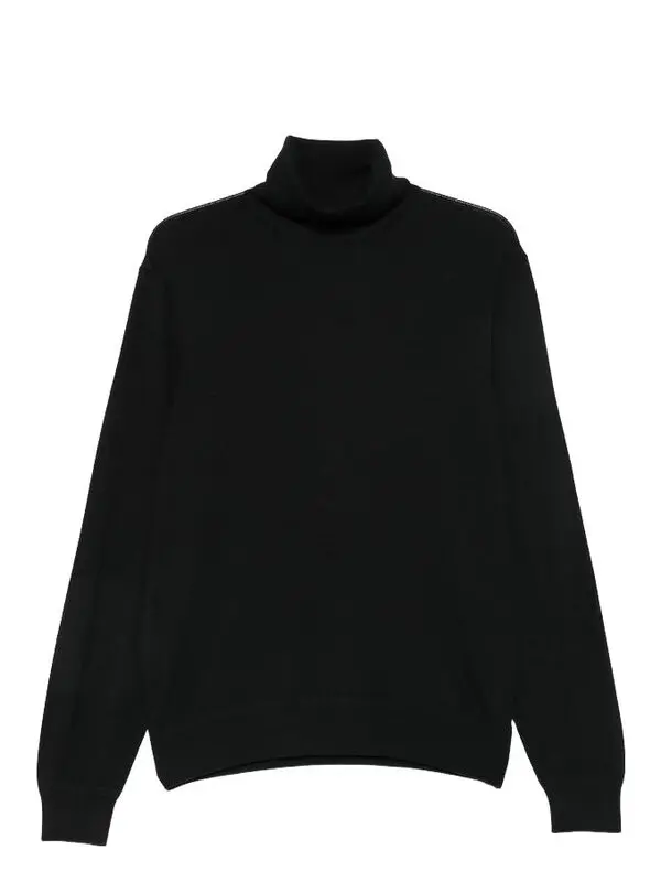 TOM FORD Fine-knit Wool Roll Neck Long Sleeve Jumper - Black