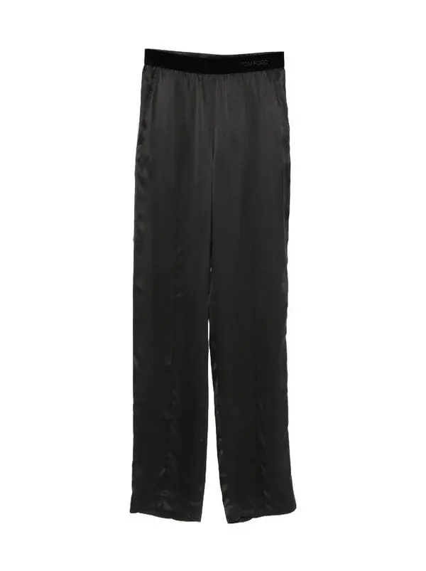 TOM FORD Straight Leg Trousers - Black
