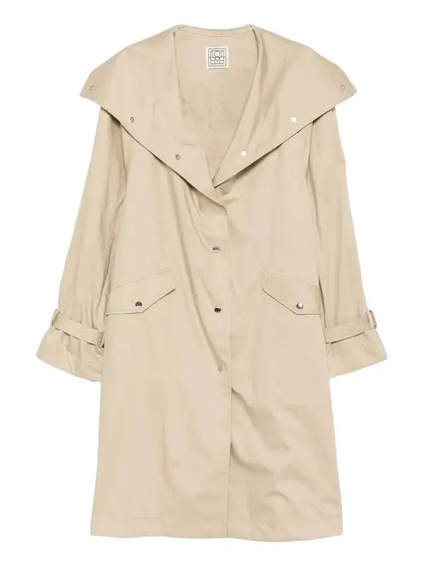 TOTEME Cotton Trench Coat - Cream