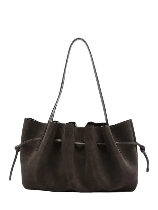 Yuzefi Suede Shoulder Bag - Brown