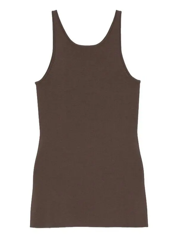 TOTEME Ribbed Tank Top - Brown