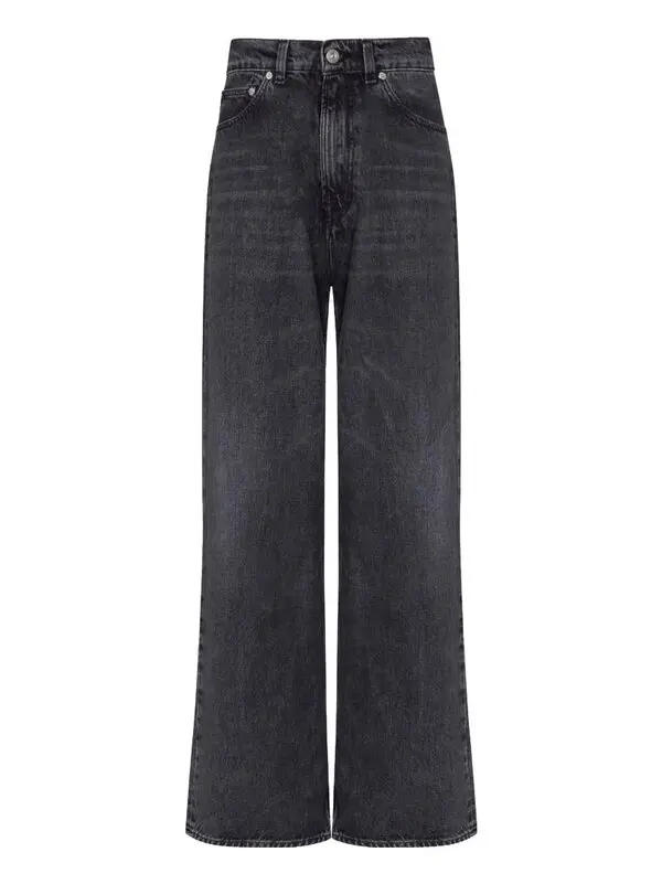 Our Legacy Grey Cotton Denim Straight-leg Jeans - Gray