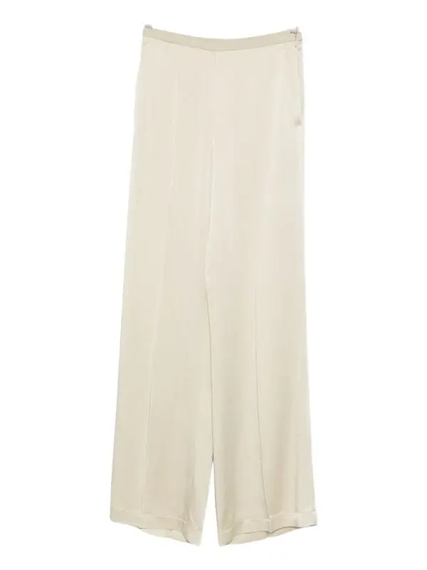 FORTE_FORTE High-waisted Wide-leg Trousers - Multicolor