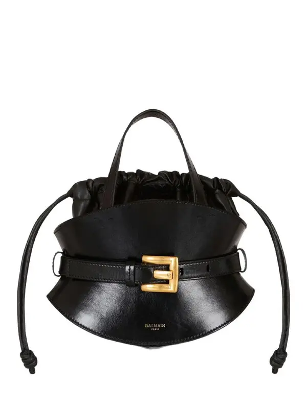 Balmain Shuffle" Mini Leather Shoulder Bag - Multicolor