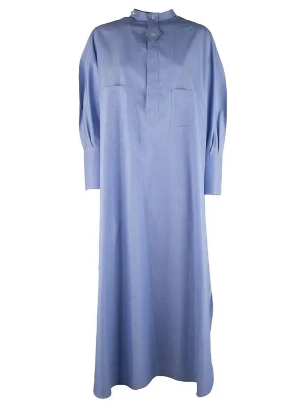 Celine Cotton Shirtdress With Embroidered Logo - Multicolor