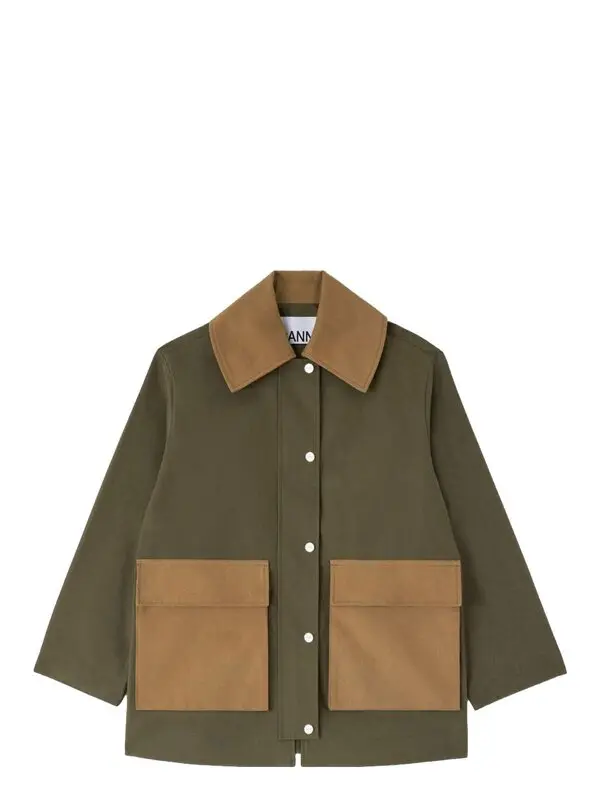 GANNI Organic Cotton Workwear Jacket - Multicolor