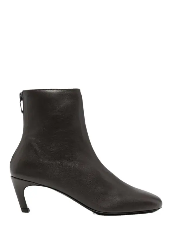 TOTEME Leather Ankle Boots - Multicolor