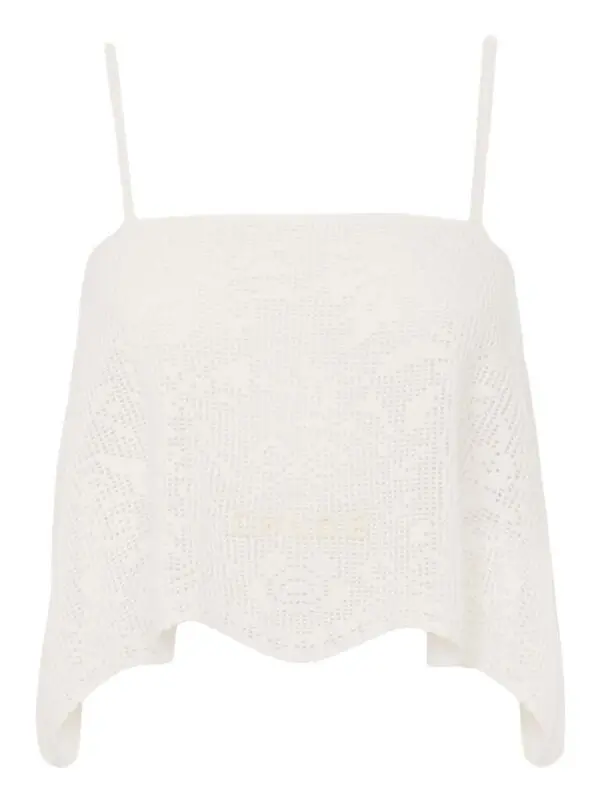Chloé Cotton Cropped Top - Multicolor