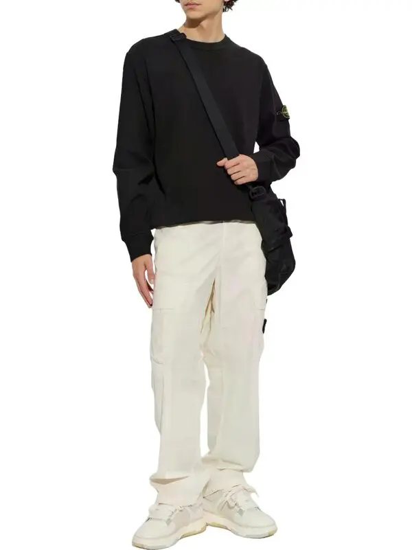 Stone Island Logo-patch Sweater - Black