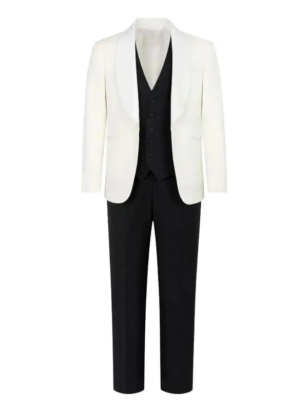 FRANZESE COLLECTION Billioner Three-piece Suit - Black