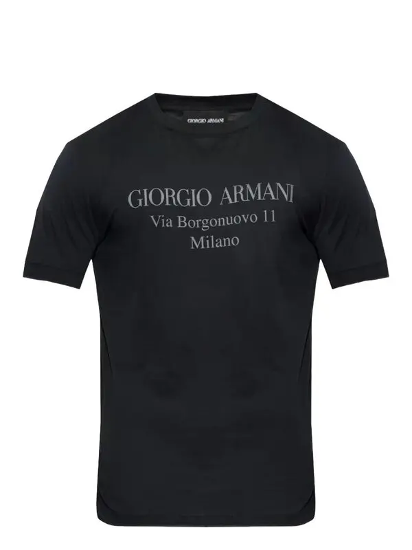 Giorgio Armani Logo-print T-shirt - Blue