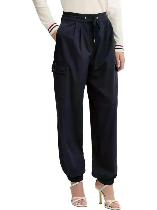 Liu Jo Logo Plaque Cargo Track Pants - Blue