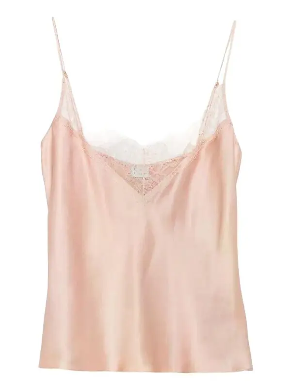 Carine Gilson Lace Trim Camisole - Pink