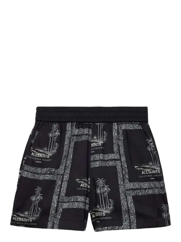 ALLSAINTS Lettie Printed Shorts - Black