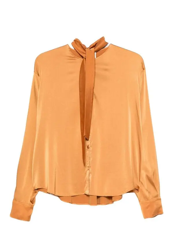 FORTE_FORTE Silk Pussy-bow Shirt - Multicolor