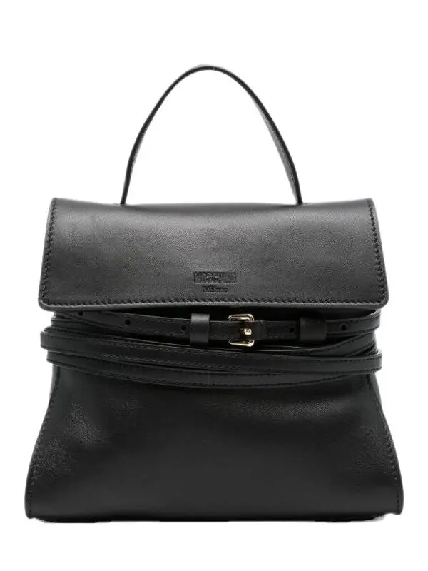 Moschino Tie Detail Leather Handbag - Multicolor