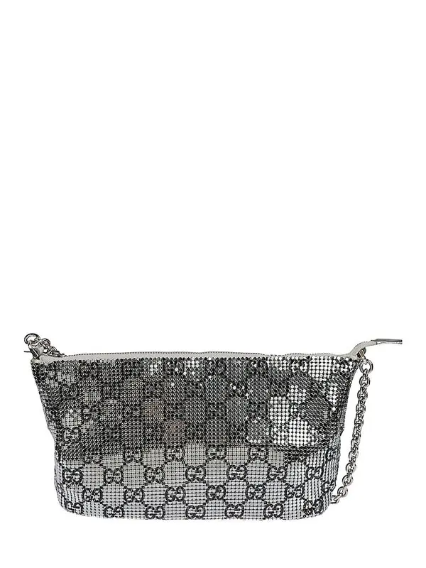 Gucci Gg Mesh Metallic Clutch - Multicolor