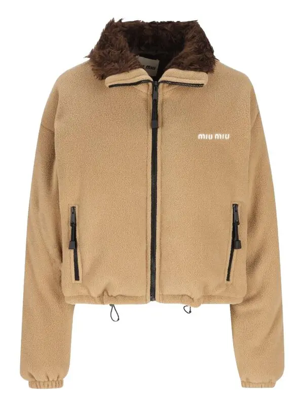 Miu Miu Fleece Down Jacket - Multicolor