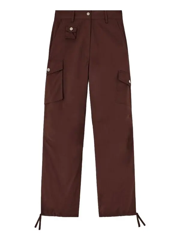 GANNI Cargo Trousers In Organic Cotton - Multicolor