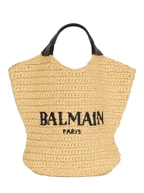 Balmain Crochet Mini Cabas Bag - Multicolor