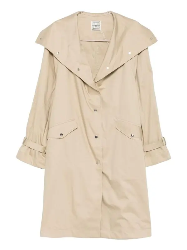 TOTEME Cotton Trench Coat - Multicolor