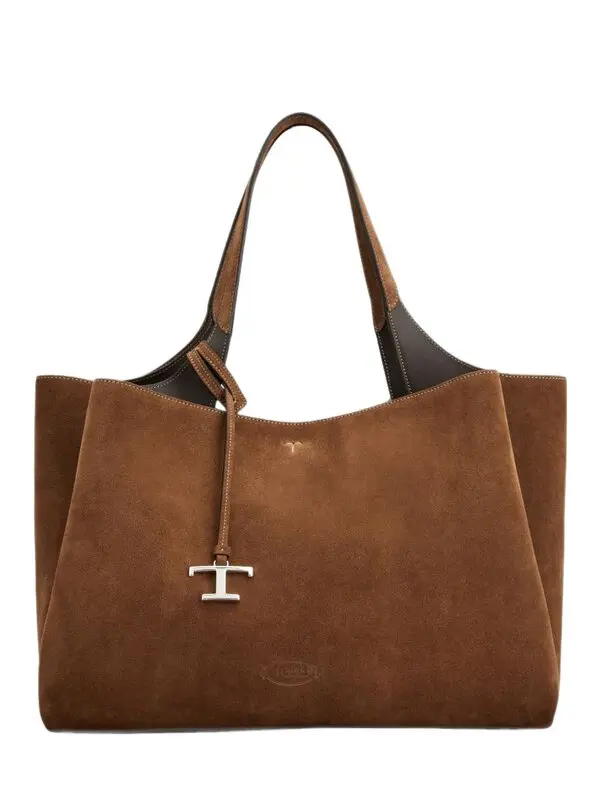 TOD'S Timeless Medium Leather Tote - Multicolor