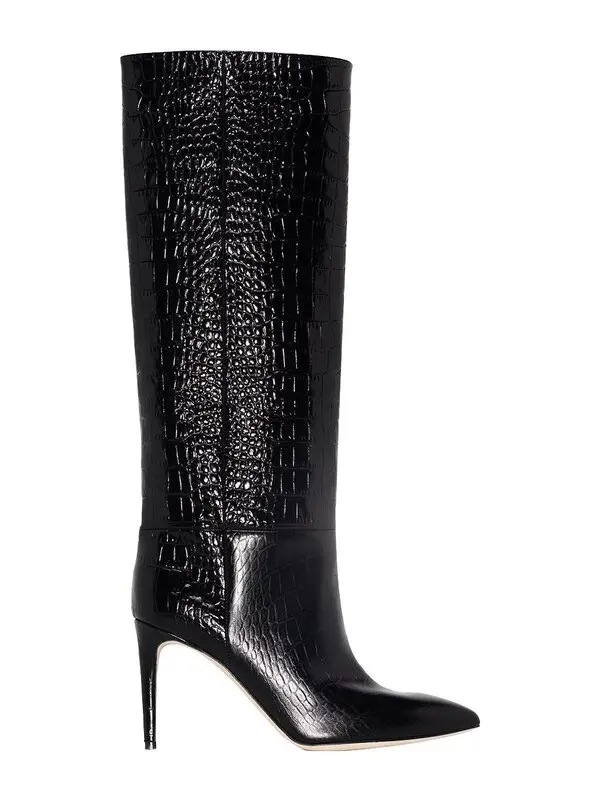 Paris Texas Stiletto Leather Boots - Multicolor