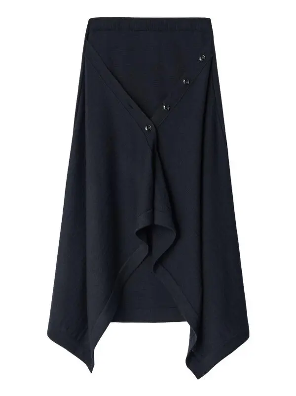 LEMAIRE Wool Blend Midi Skirt - Multicolor