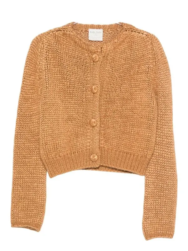 FORTE_FORTE Cashmere Blend Knit Cardigan - Multicolor