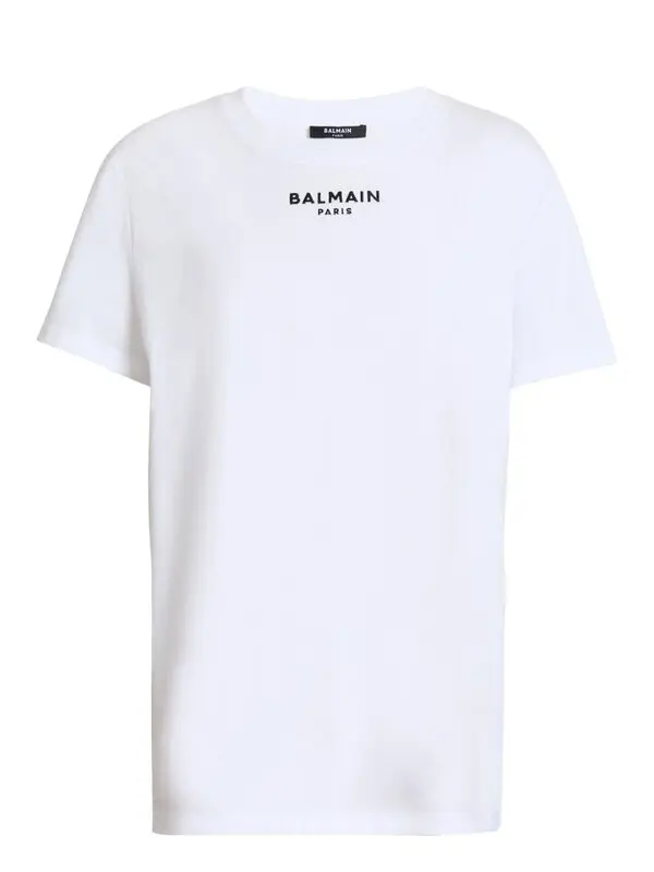 Balmain Logo Cotton T-shirt - Multicolor