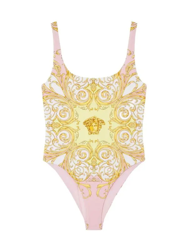 Versace Barocco Print Swimsuit - Multicolor