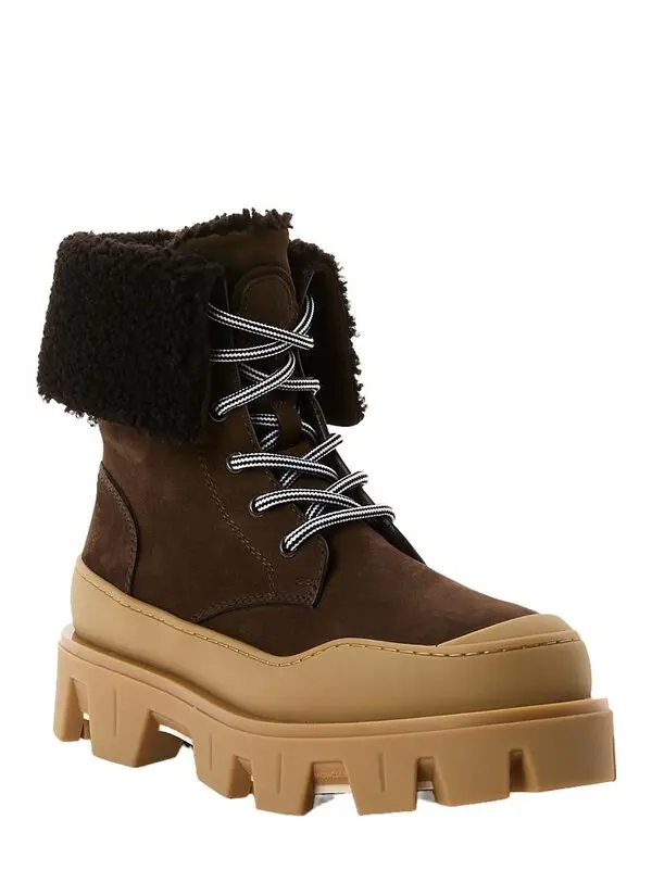 Moncler Peak Snowcap Ankle Boots - Brown
