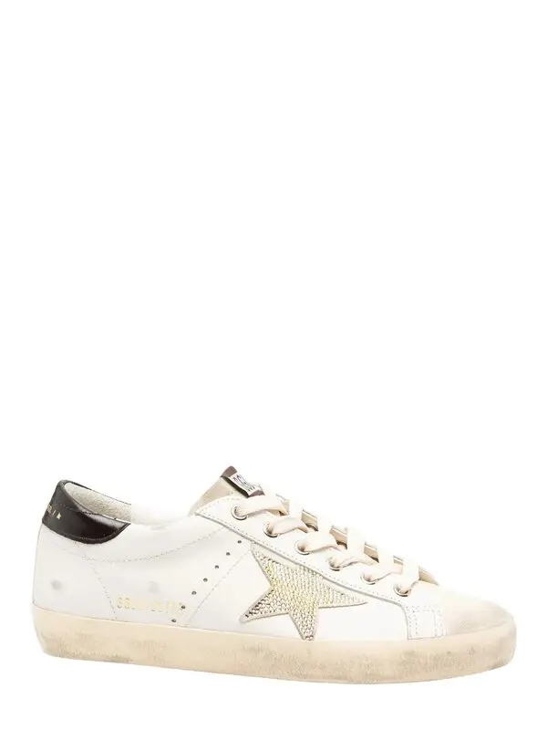 GOLDEN GOOSE Leather Side Star Sneakers - Brown