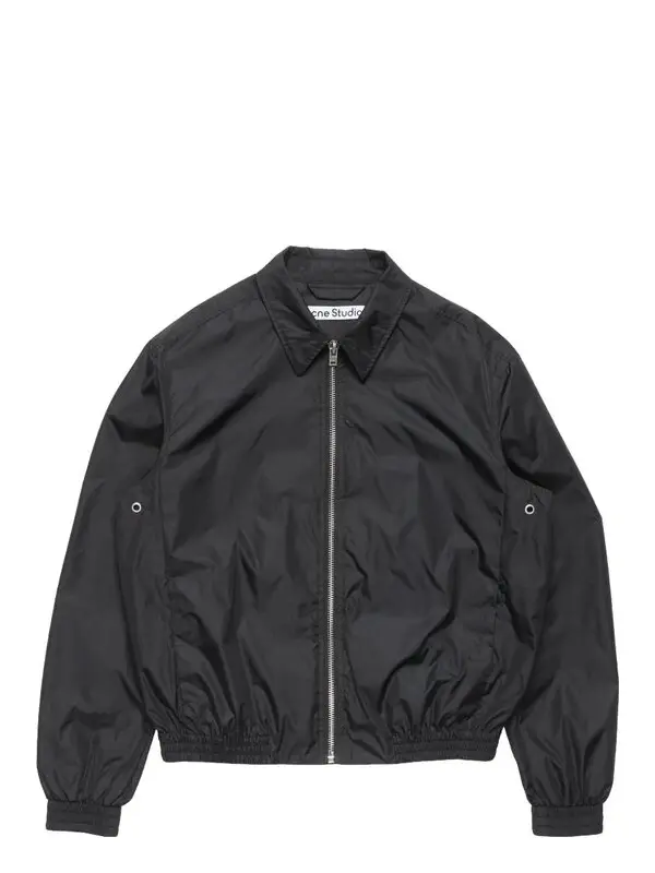 Acne Studios Zip Up Jacket With Rear Logo Print - Multicolor