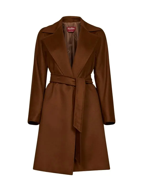 Max Mara Belted Wrap Coat - Multicolor