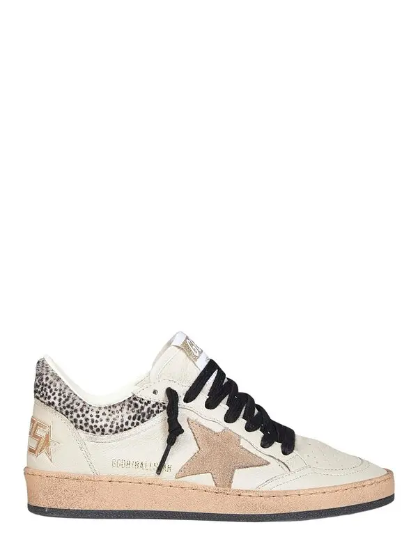 GOLDEN GOOSE Cream Nappa Leather Ball Star Sneakers - Multicolor