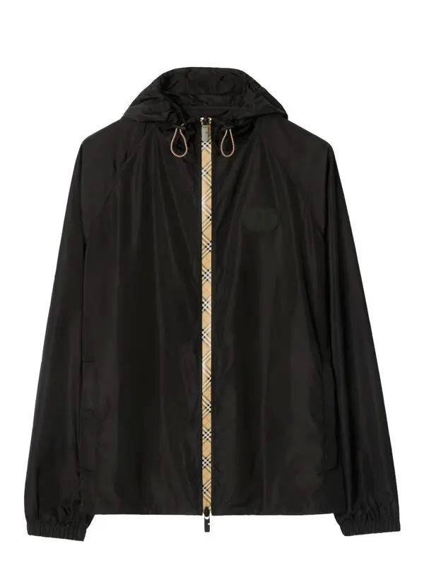 Burberry Nylon Blouson Jacket With Knight Stamp - Multicolor
