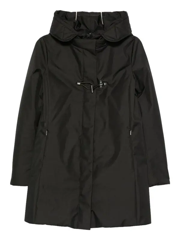 FAY Midi Parka Coat With Toggle Fastening - Multicolor