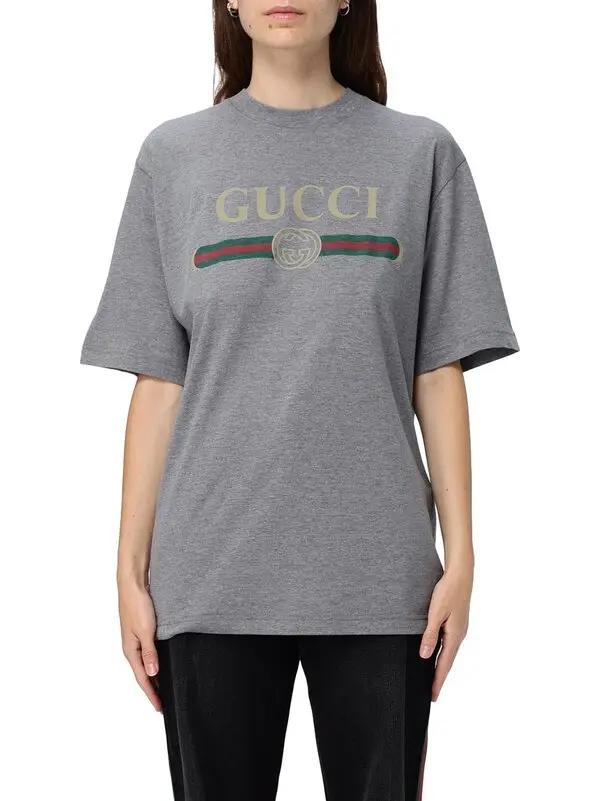 Gucci Grey Logo T-shirt - Gray