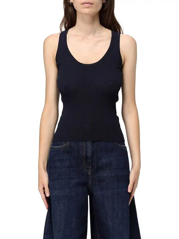Max Mara Ribbed Tank Top - Blue