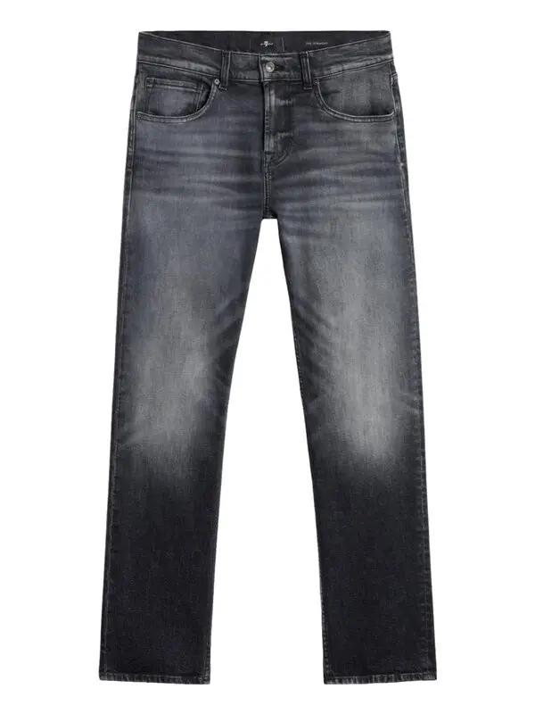 7 For All Mankind The Straight Luxe Vintage - Black