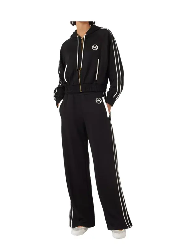 Michael Kors Contrast Trim Drawstring Sweatpants - Black