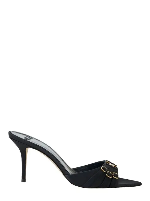 Elisabetta Franchi High-heeled Sandals With Buckle Detailing - Black