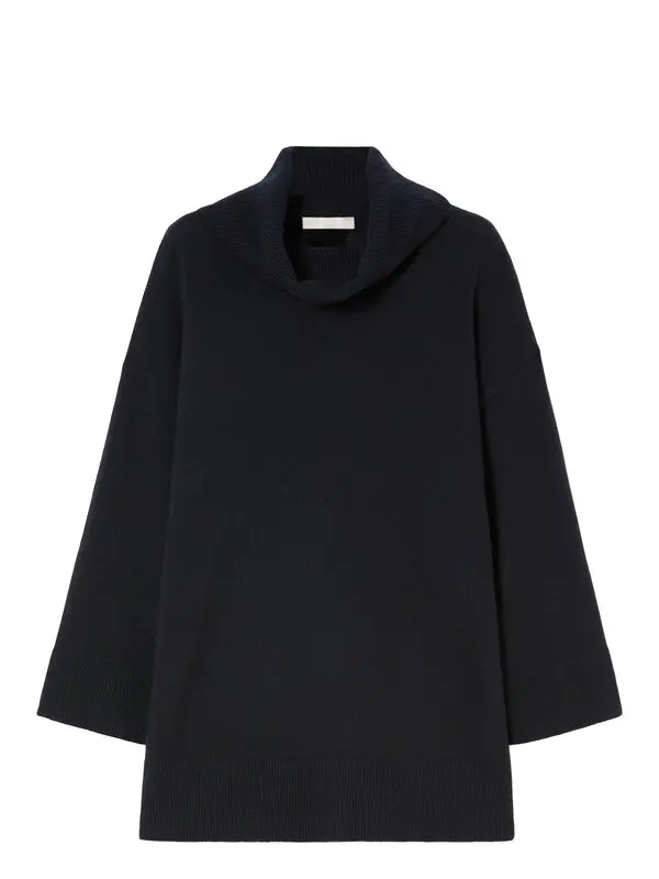 Marina Rinaldi Cashmere Roll-neck Sweater - Navy