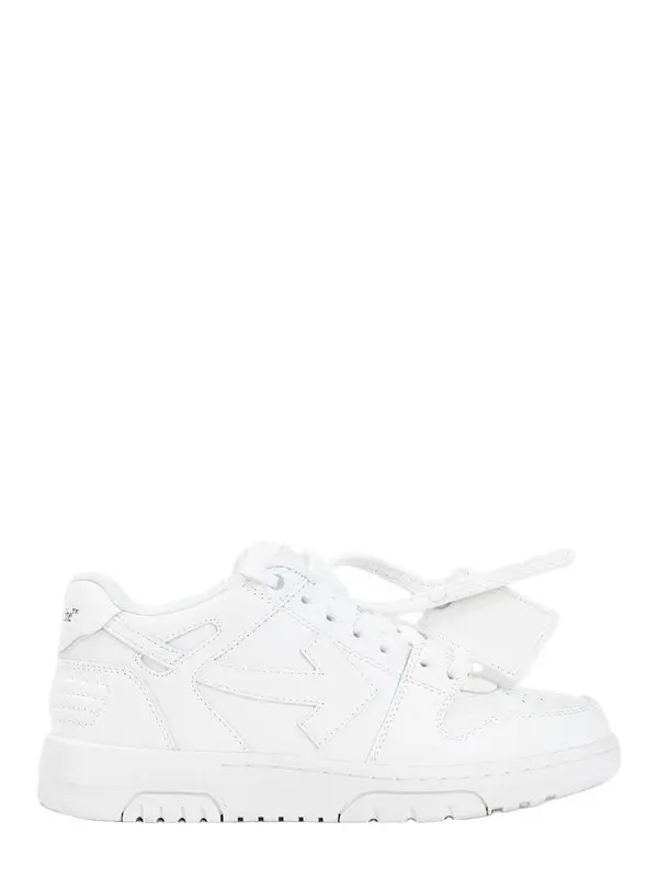 Off-White Leather Lace-up Trainers - White