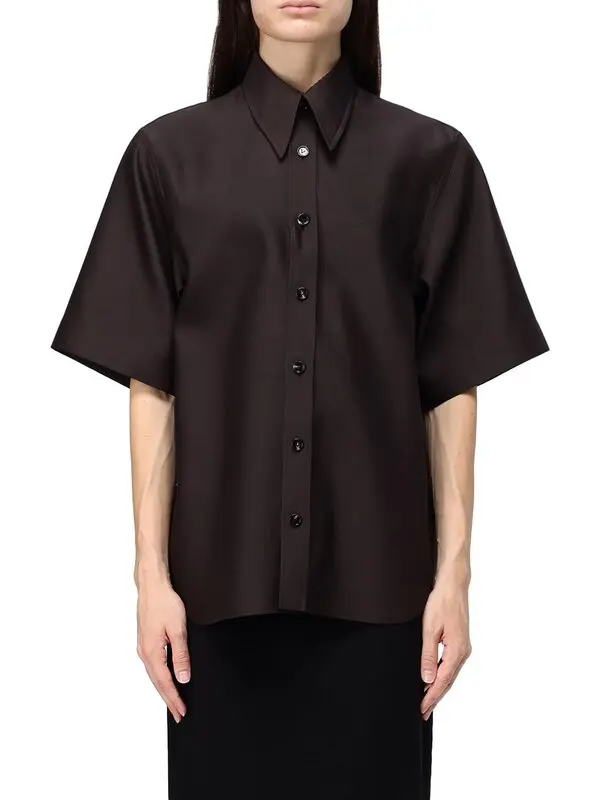 Bottega Veneta Short Sleeve Shirt - Brown
