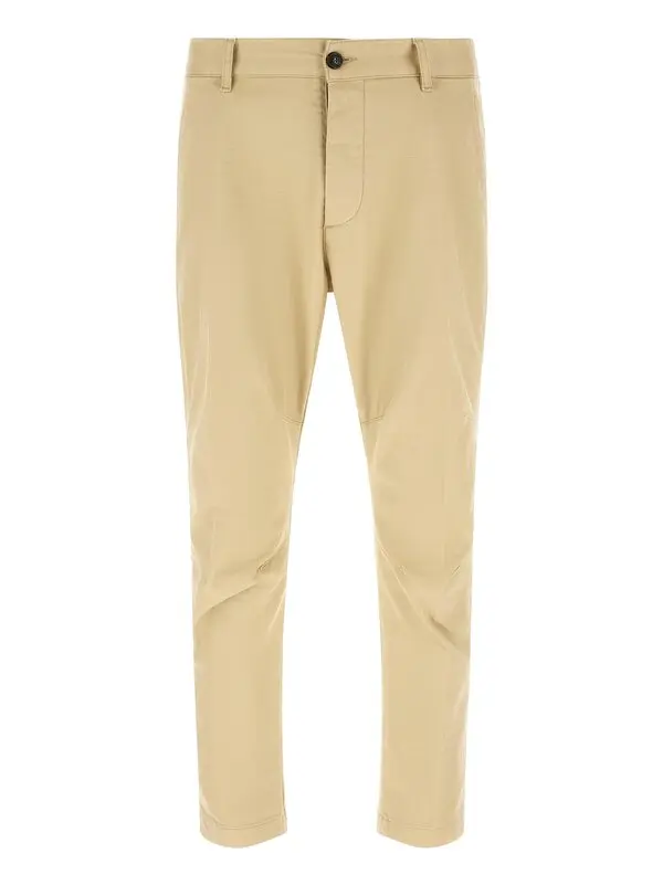 Dsquared2 Sexy Cargo" Stretch Cotton Drill Trousers - Cream