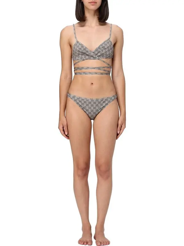 Gucci Monogram Swimsuit - Cream