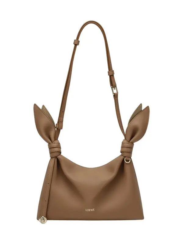 Loewe Scarf Mini Handbag In Smooth Calfskin - Brown